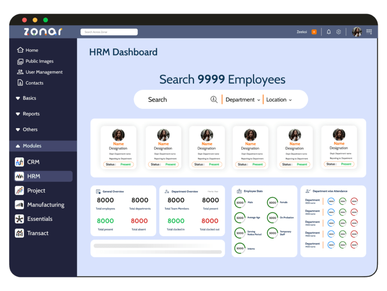 ZonarOne – Unified Business Ecosystem.
